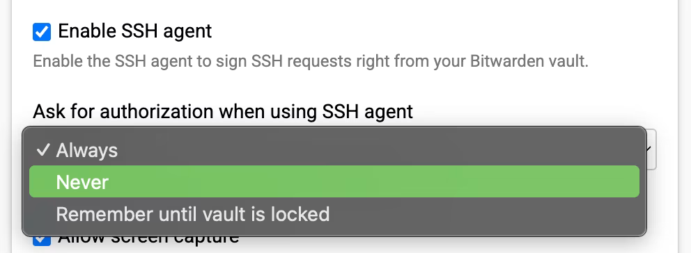 User Bitwarden as ssh agent | Adrian's Tech KB & Blog