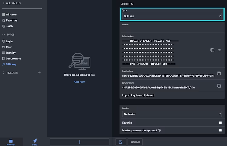 User Bitwarden as ssh agent | Wyssmann Engineering